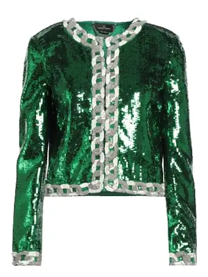 Elisabetta Franchi Elisabetta Franchi Jacket With Appliqués Green