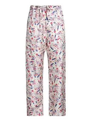 MAISON MARGIELA Multicolor Patterned Pants - White