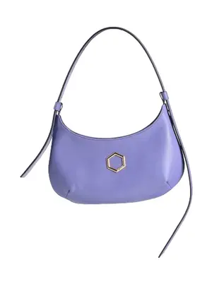 HIBOURAMA Leather Hobo Bag Purple