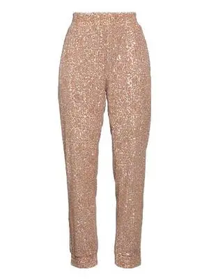 PINKO C-CLIQUE Tapered Sequined Trousers - Beige