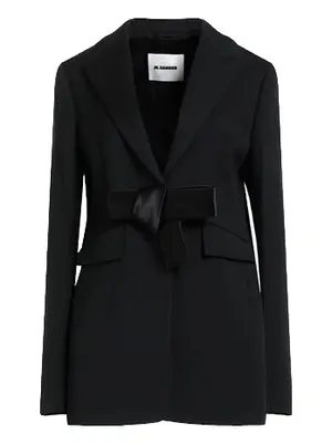 JIL SANDER Virgin Wool Blazer - Black