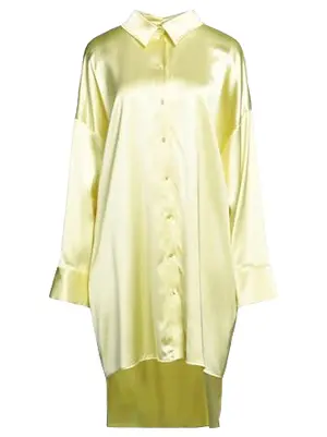 MSGM MSGM Mini Shirt Dress Yellow