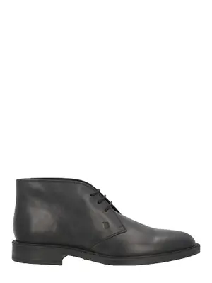 TOD'S Ankle Boots In Soft Leather - Black