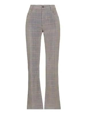 Alexander McQueen McQ Alexander McQueen Flared Tartan Pants Beige
