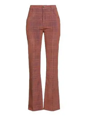 Alexander McQueen McQ Alexander McQueen Flared Tartan Pants Red