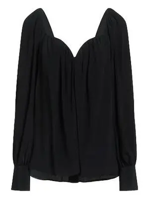 DONDUP Acetate And Silk Top - Black