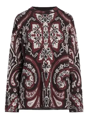 Etro Sweater In Wool, Viscose, And Polyamide Red