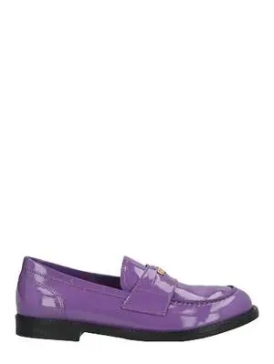 BALDININI Sky Leather Loafers Purple