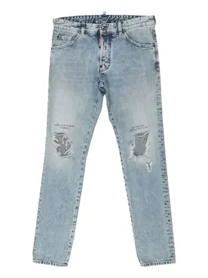 Dsquared2 Distressed Skinny Jeans - Blue