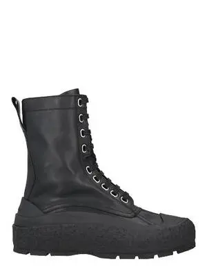 JIL SANDER Lace-up Ankle Boots - Black