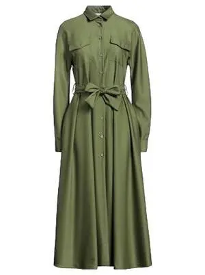 ELEONORA STASI ELEONORA STASI Midi Shirt Dress Green