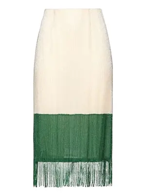 Elisabetta Franchi Pencil Midi Skirt - White