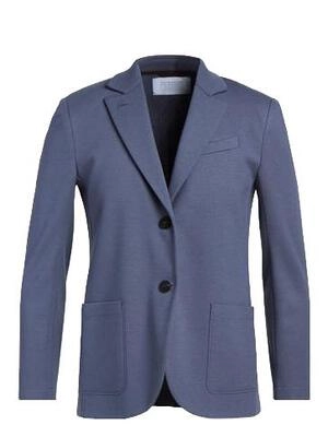 Harris Wharf London Blazer Slate Size Virgin Wool - Blue