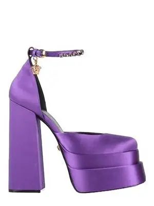 Versace Ankle-Strap Pumps Purple