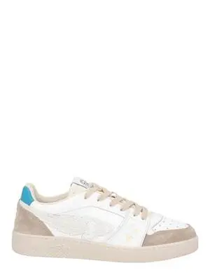 ENTERPRISE JAPAN Calfskin And Leather Sneakers - White