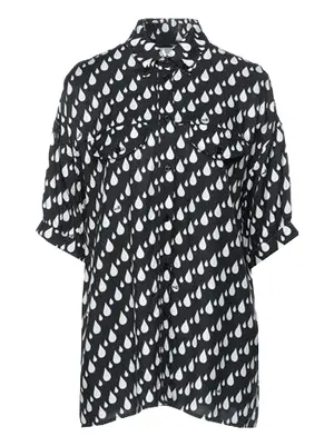 Moschino LOVE MOSCHINO Printed Twill Shirt Black