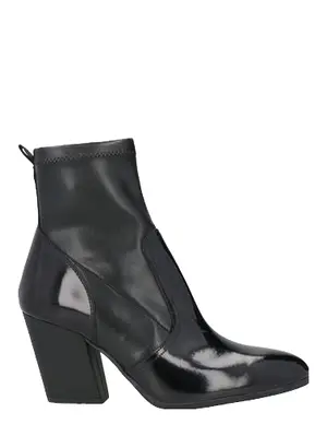 Hogan Leather Ankle Boots - Black