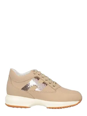 Hogan Low-top Leather Sneakers - Beige