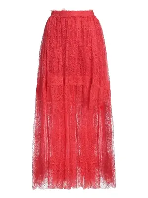 Ermanno Scervino ERMANNO SCERVINO Maxi Flared Skirt Red