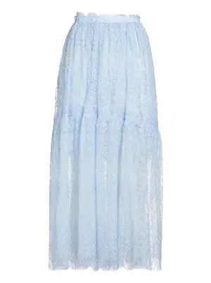 Ermanno Scervino ERMANNO SCERVINO Maxi Flared Skirt Sky Blue