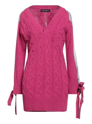 FRANKIE MORELLO Knitted Bodycon Mini Dress - Pink