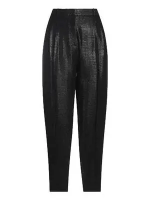 Elisabetta Franchi Tapered High-Waisted Pants Black
