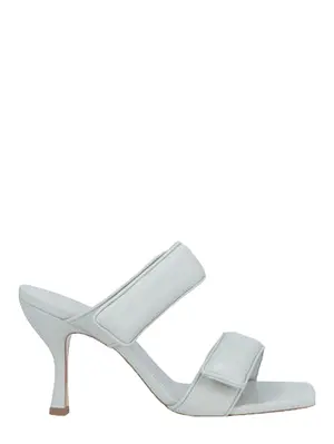 GIA BORGHINI GIA BORGHINI Nappa Leather Sandals Light Grey