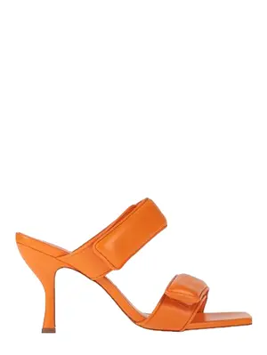 GIA BORGHINI GIA BORGHINI Nappa Leather Sandals Orange