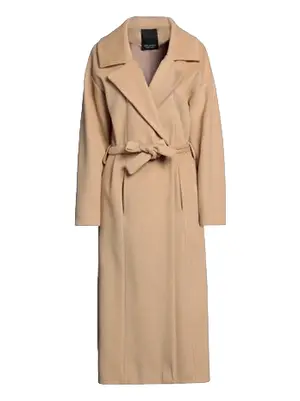 YES LONDON Belted Long Coat Beige