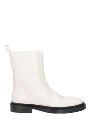 JIL SANDER Ankle Chelsea Boots - Off White
