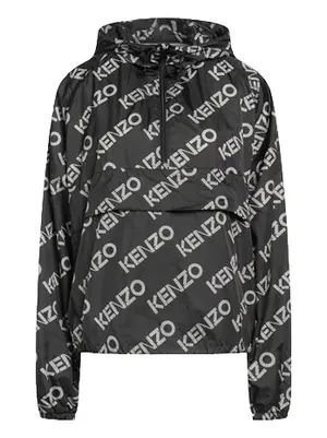 Kenzo Logo Windbreaker Jacket - Grey