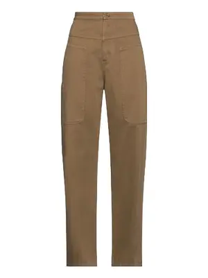 MARANT ETOILE Cotton Straight Leg Pants - Green