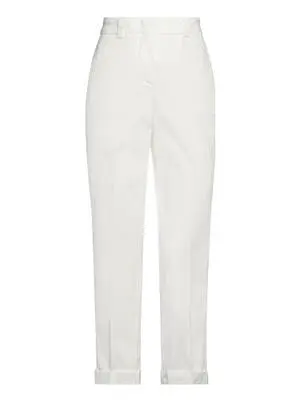 Peserico Tapered Twill Pants - White