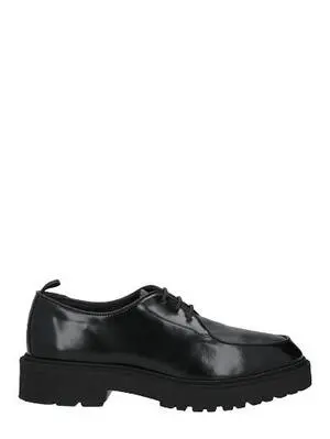 Hogan Lace-up Shoes In Leather - Black