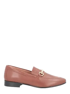 POLLINI Leather Loafers - Brown