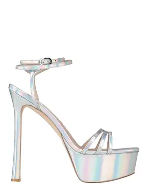 STUART WEITZMAN STUART WEITZMAN Ankle Strap Sandal Silver
