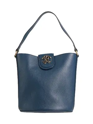 Roberto Cavalli Leather Bucket Bag Blue
