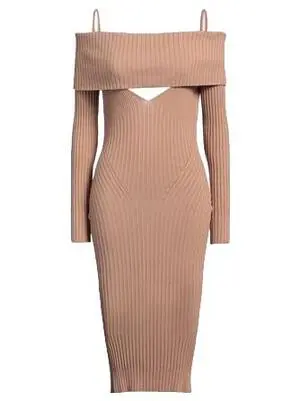 ANDREĀDAMO ANDREĀDAMO Midi Dress Beige
