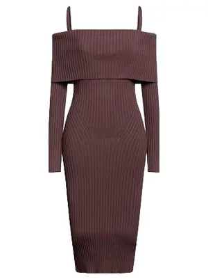 ANDREĀDAMO ANDREĀDAMO Midi Dress Brown