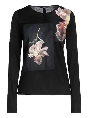 High HIGH Floral-Print T-Shirt Black