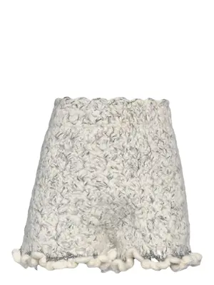 Dolce & Gabbana Knitted Two-Tone Shorts Ivory