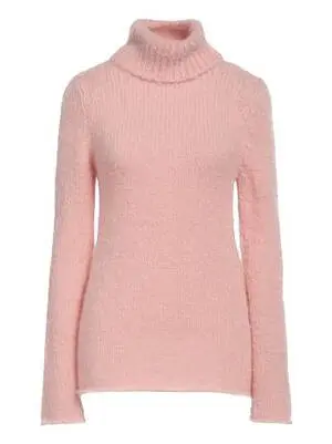 ATTIC AND BARN Turtleneck Knit Top Pink