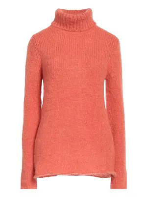 ATTIC AND BARN Turtleneck Knit Top - Salmon Pink