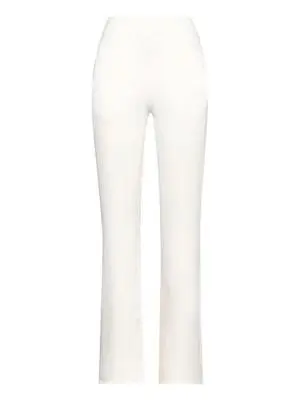 Alberta Ferretti Knitted Flared Pants Off White