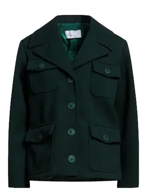VIRNA DRÒ VIRNA DRÒ Plain Weave Blazer Green