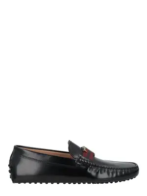TOD'S Loafers In Calfskin With Logo - Black