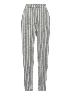 Emporio Armani EMPORIO ARMANI Striped Tweed Trousers White