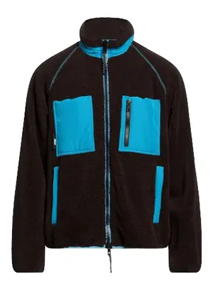 MSGM Jacket In Acrylic And Polyester Brown