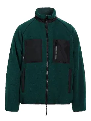 MSGM Jacket In Acrylic And Polyester Deep Jade