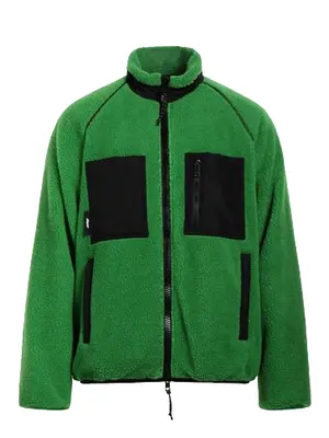 MSGM Jacket In Acrylic And Polyester Green